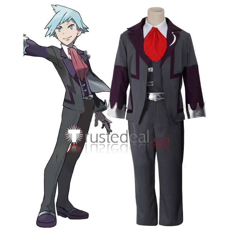 Pokemon Elite Four Steven Stone Cosplay Costume