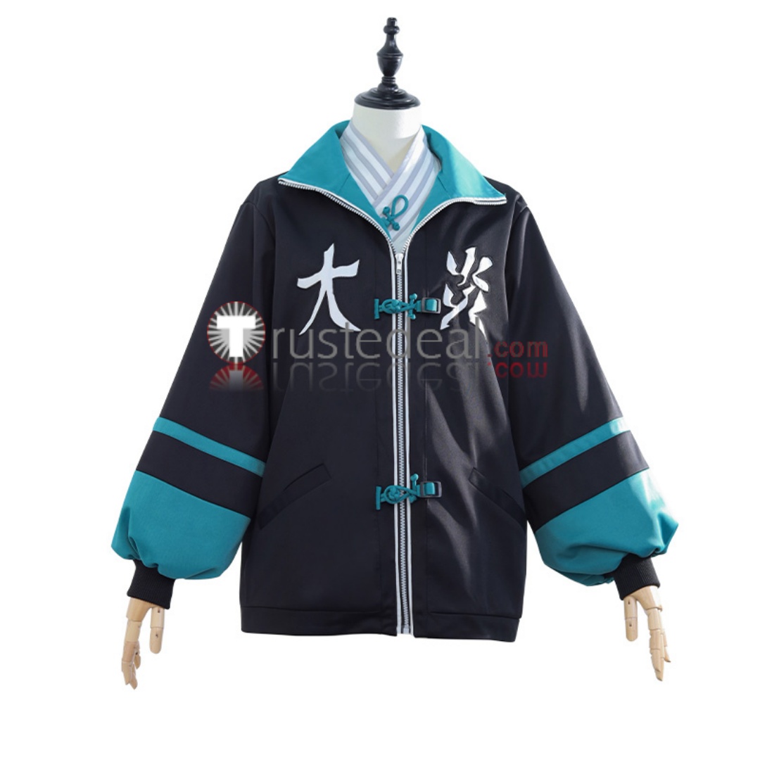 Arknights Great Yan Black Coat Cosplay Costume