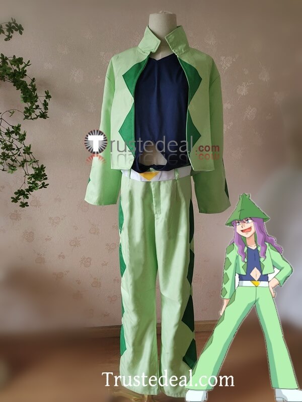 Pokemon Harley Green Cosplay Costume