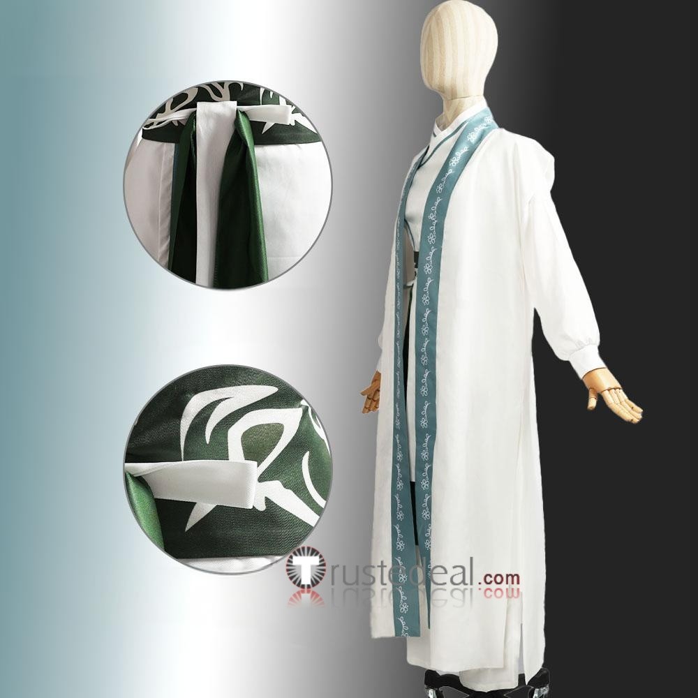 Limbus Company Hong Lu White Outfit Cosplay Costume
