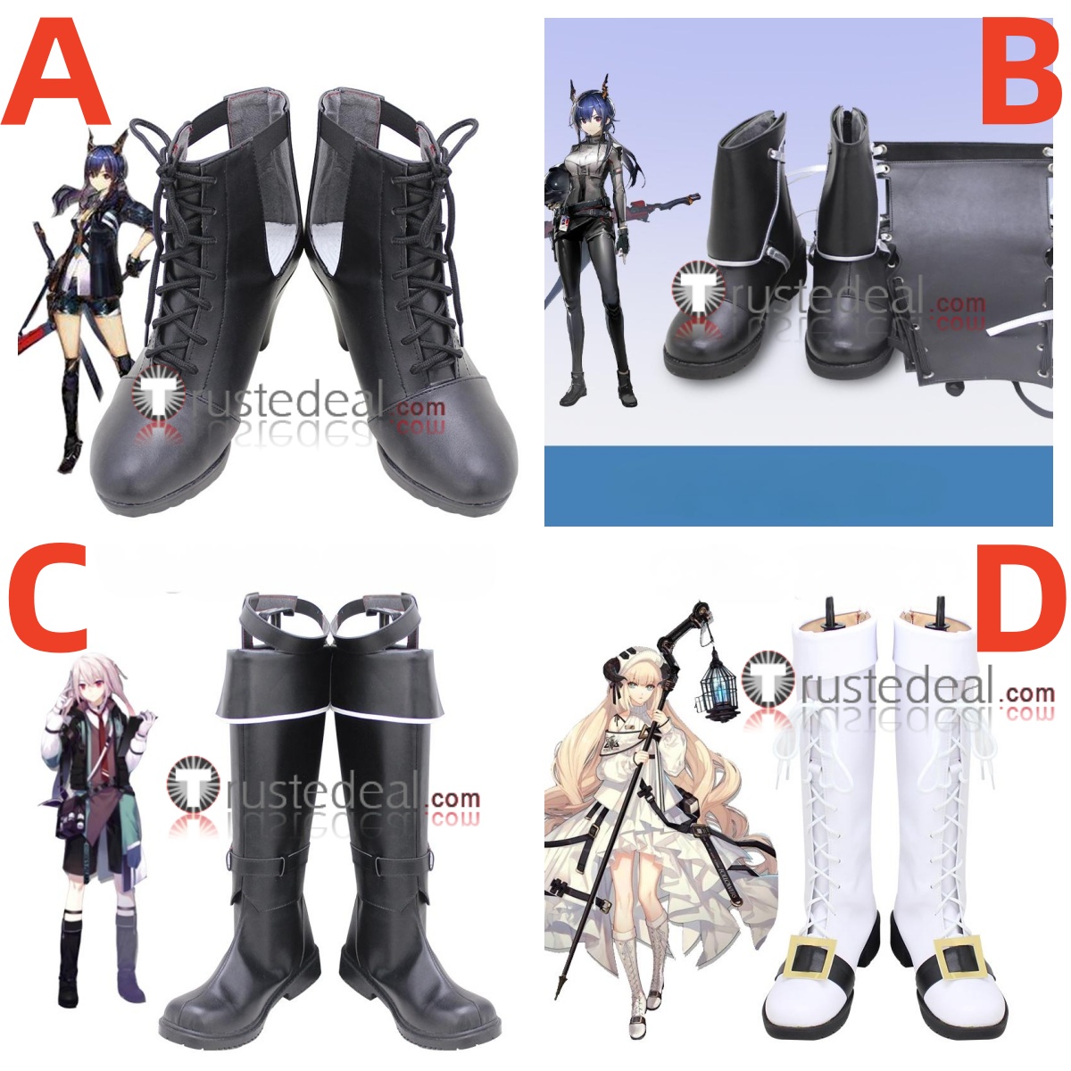 Arknights Ch'en the Holungday Ansel Nightingale Black White Cosplay ...
