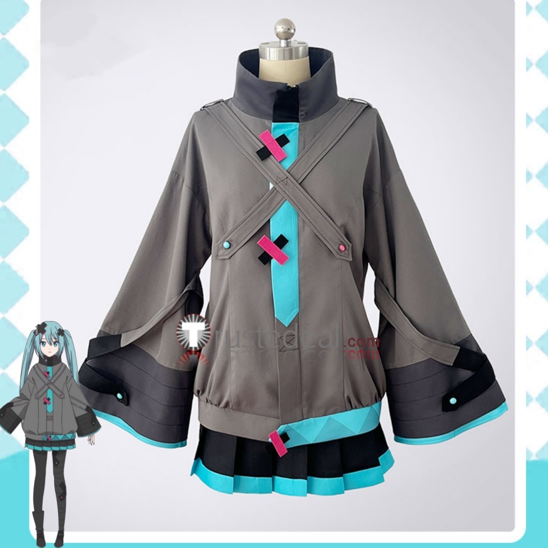 Vocaloid Miku Project SEKAI the Movie PJSK Grey Set Cosplay Costume
