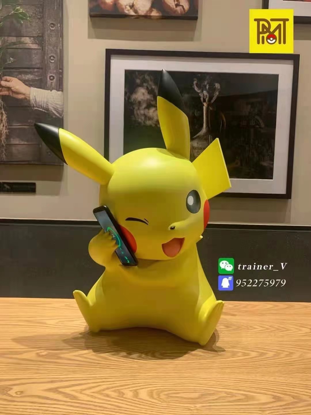 【In Stock】PMT Studio Pokemon pikachu Lifesize Wireless charging dock ...