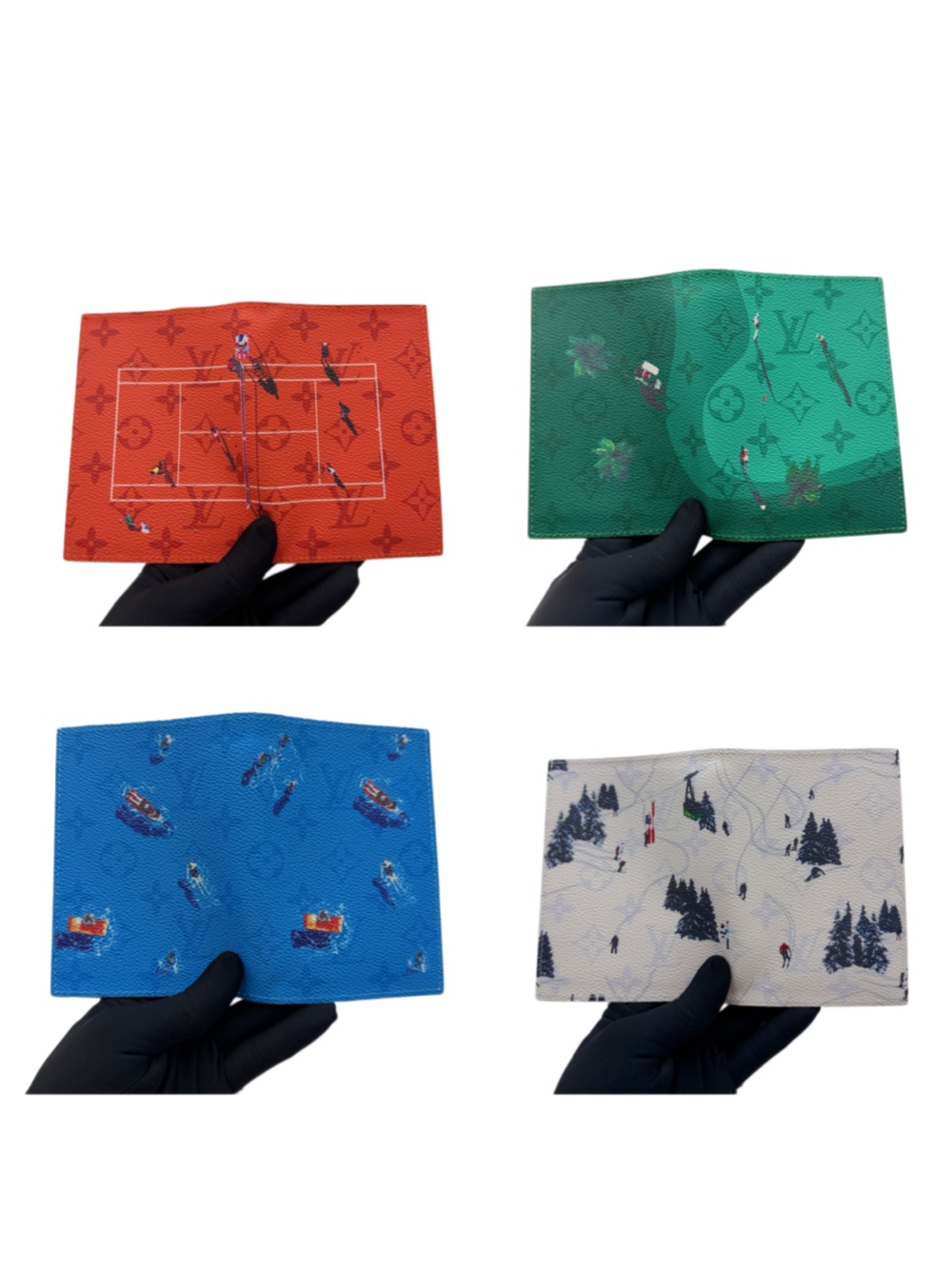 US$ 55.92 - Outdoor Sports Theme Printed Minimalist Fold Card Holder 4 ...