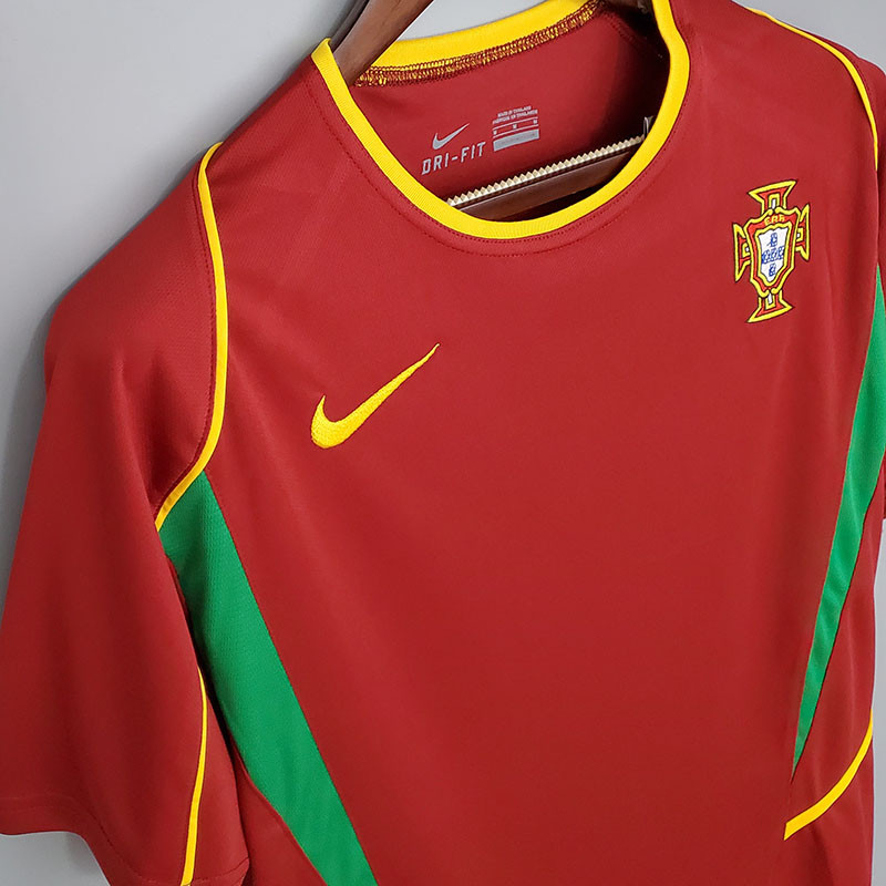 US$ 19.00 - 2002 Portugal Home Retro Soccer Jersey - www.gmkitsc.com