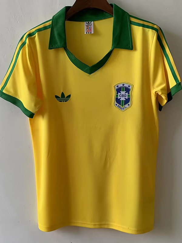 US$ 19.00 - 1978 Brazil Home Retro Soccer Jersey - www.gmkitsc.com