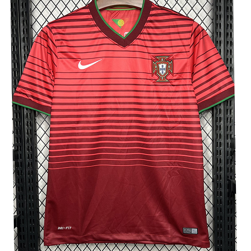US$ 19.00 - 2014 Portugal Home Retro Soccer Jersey - www.gmkitsc.com