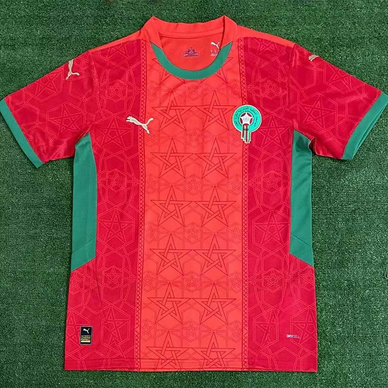 US$ 14.50 - 24-25 Morocco Home Fans Soccer Jersey - www.gmkitsc.com