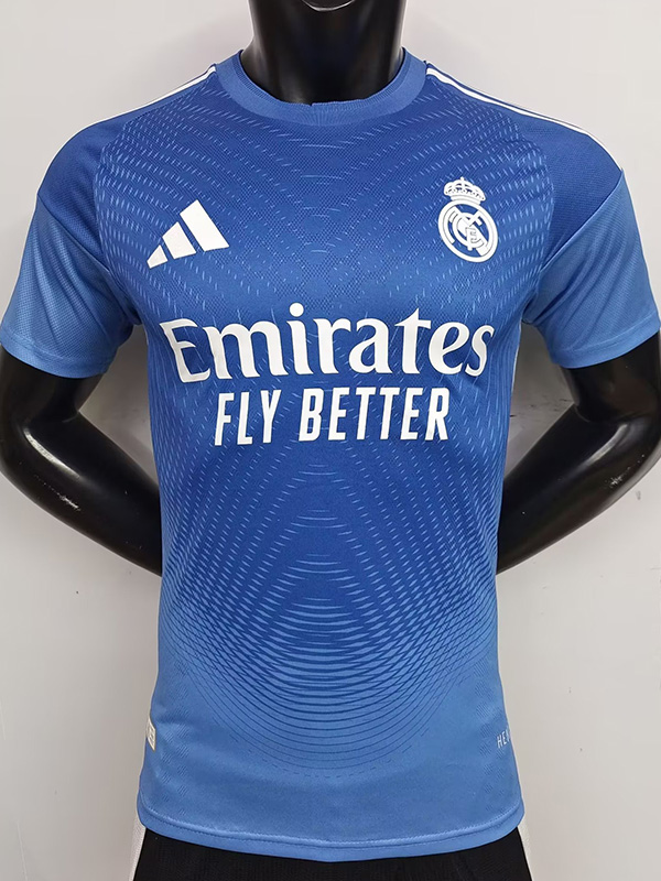 US$ 16.00 - 25-26 RMA Blue GoalKeeper Player Version Soccer Jersey ...