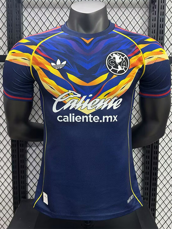 US$ 16.00 - 25-26 Club America Royal Blue Player Version Soccer Jersey ...