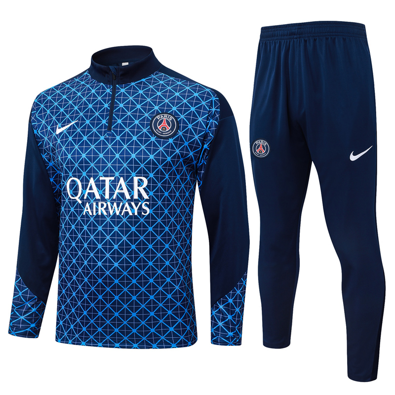 US$ 38.00 - 25-26 PSG Royal blue Half Pull Tracksuit #B2566(半拉链) - www ...