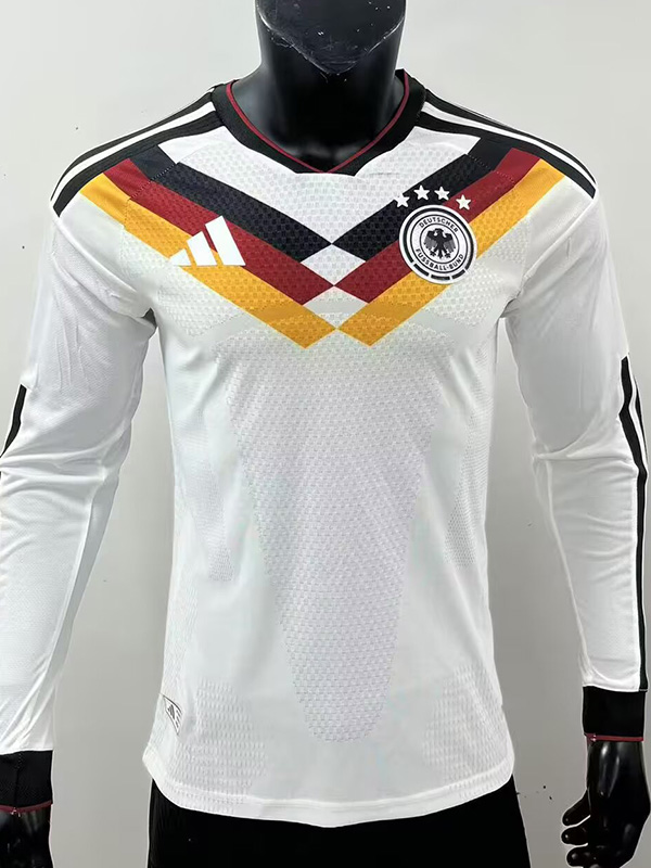 US$ 17.00 - 26-27 Germany Home Long Sleeve Player Version Soccer Jersey ...
