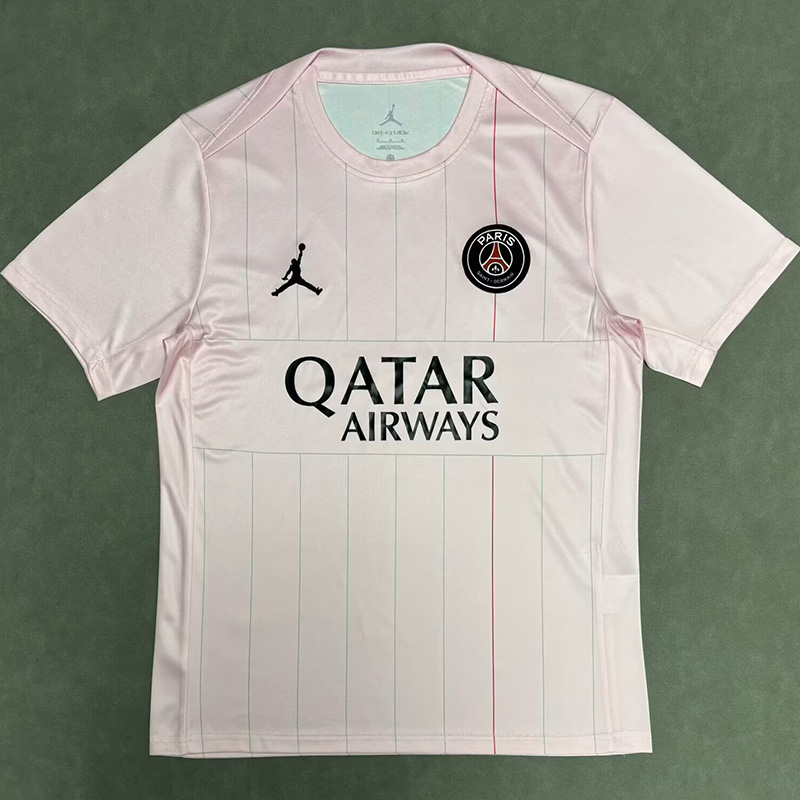US$ 14.50 - 25-26 PSG Pink White Special Edition Fans Soccer jersey ...