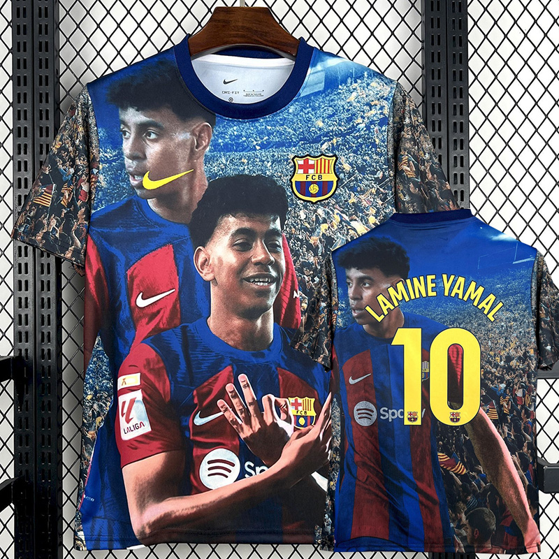 US$ 14.50 - 25-26 BAR LAMINE YAMAL #10 Special Edition Training shirts ...