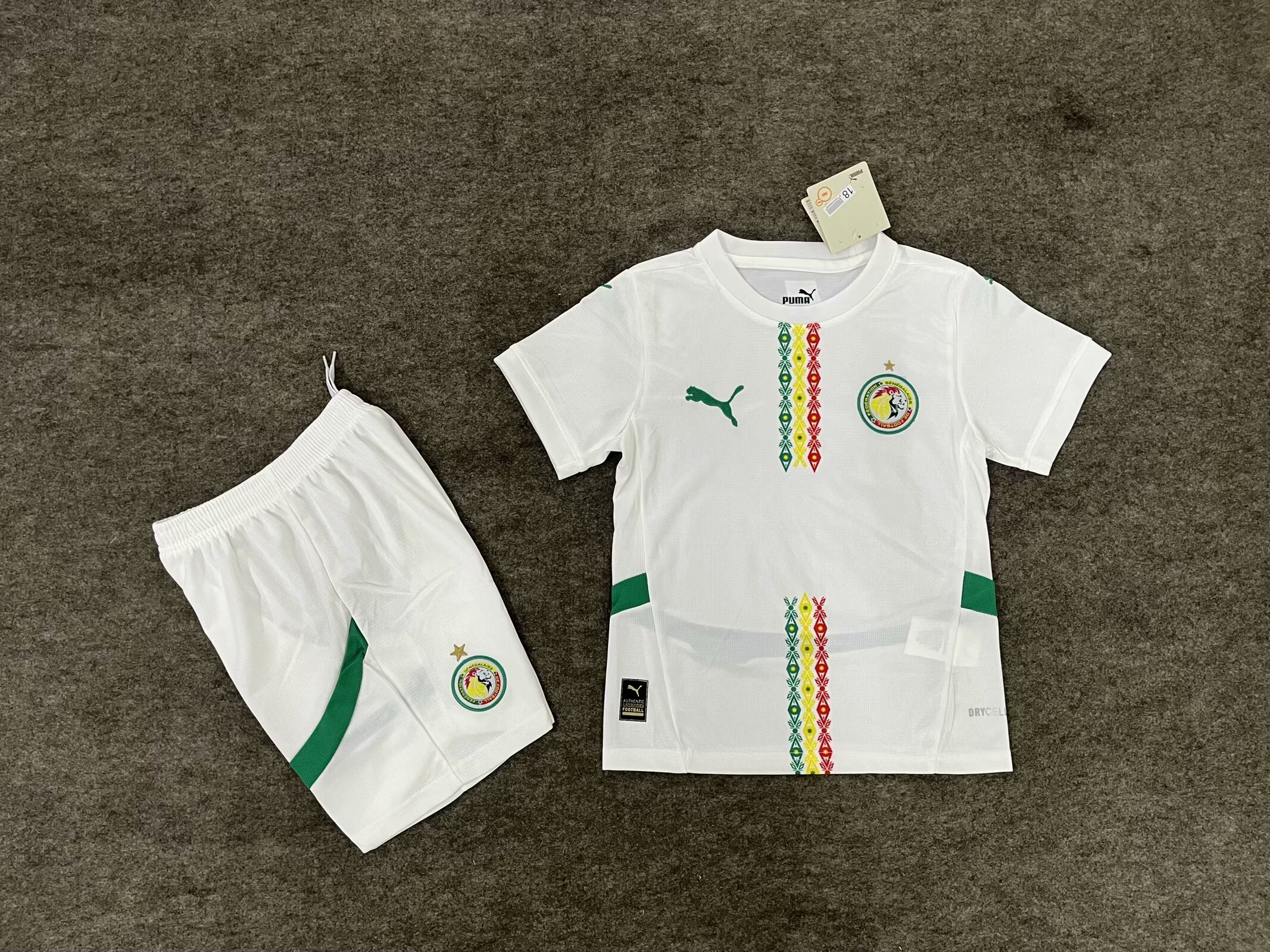 24/25 Senegal Home Kids Kits 1:1 Soccer Jersey