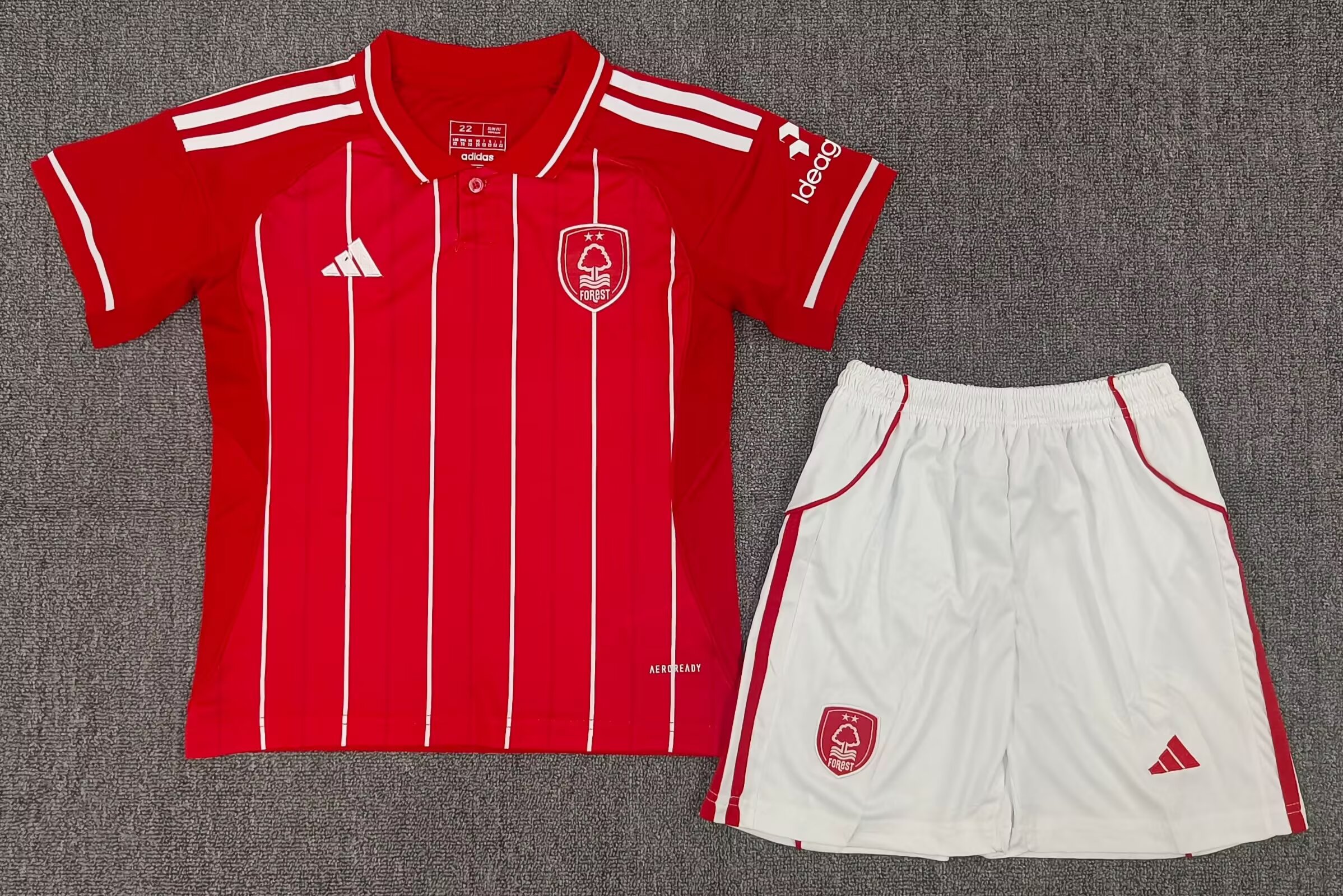 25/26 Nottingham Forest Home Kids Kits 1:1 Quality Soccer Jersey