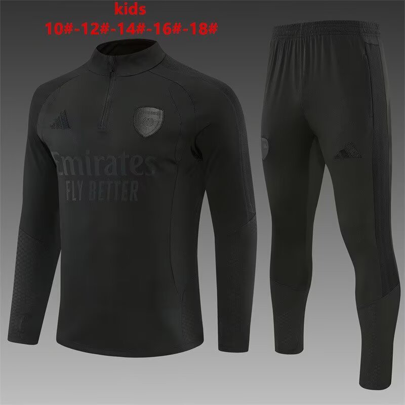 26/27 (2026) Arsenal Black Kids 1:1 Quality Training Jersey