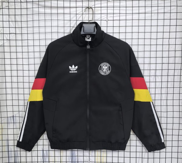 2024 Germany Black Retro Windbreaker