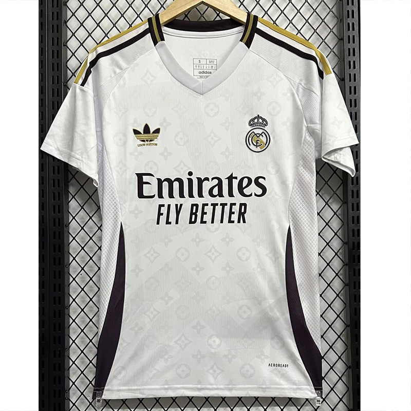US$ 14.50 - 2024-25 RMA White Joint Edition Fans Soccer Jersey (紫边 ...