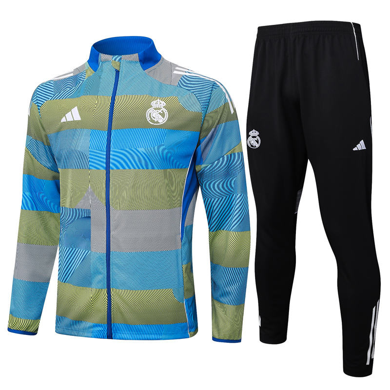 US$ 43.00 - 2025-26 RMA Blue Jacket Tracksuit #A2519 - www.grkits5.com