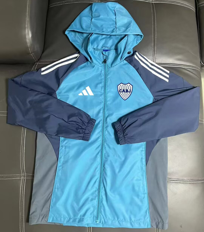 US$ 30.00 - 2025-26 Boca Juniors Lake blue Windbreaker - www.grkits5.com