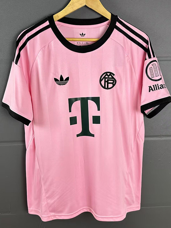 US$ 14.50 - 2025-26 Bayern Pink Goalkeeper Fans Soccer Jersey - www ...
