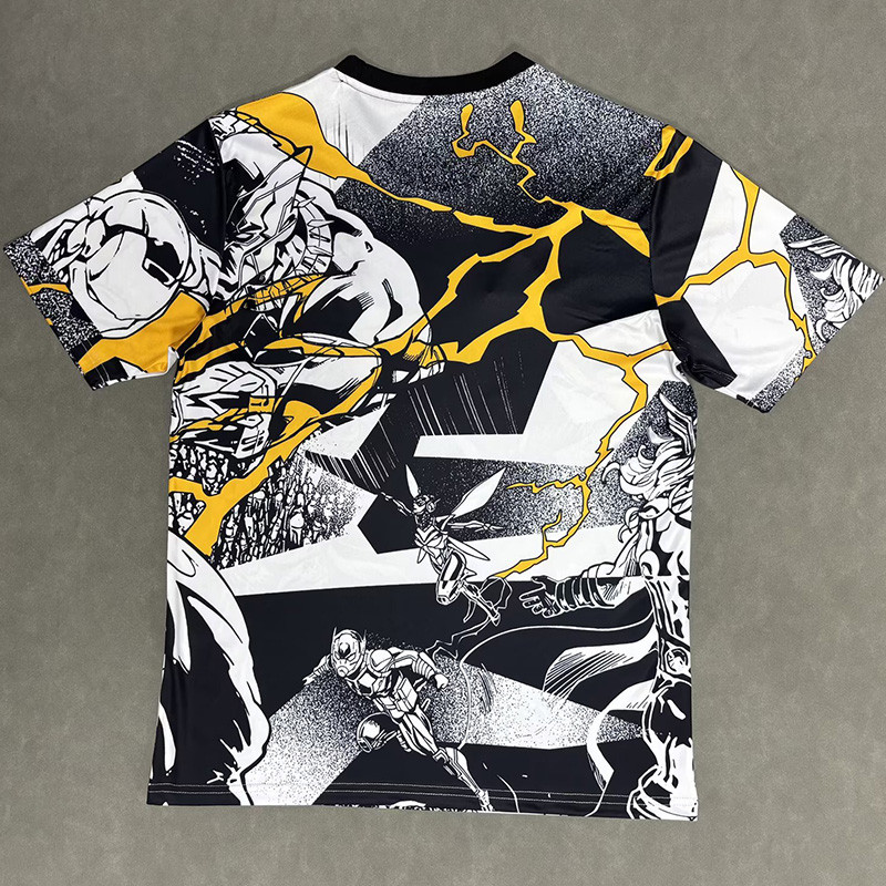 US$ 14.50 - 2025-26 RMA White Black Joint Edition Training Shirts (漫威 ...