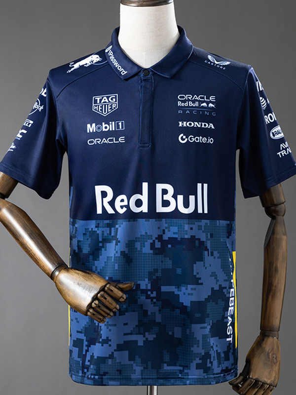 US$ 26.00 - 2025 Red Bull Royal blue Polo Racing Suit - www.grkits4.com