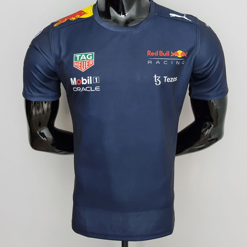 2022 F1 Formula One Red Bull Royal Blue Racing Suit(圆领)