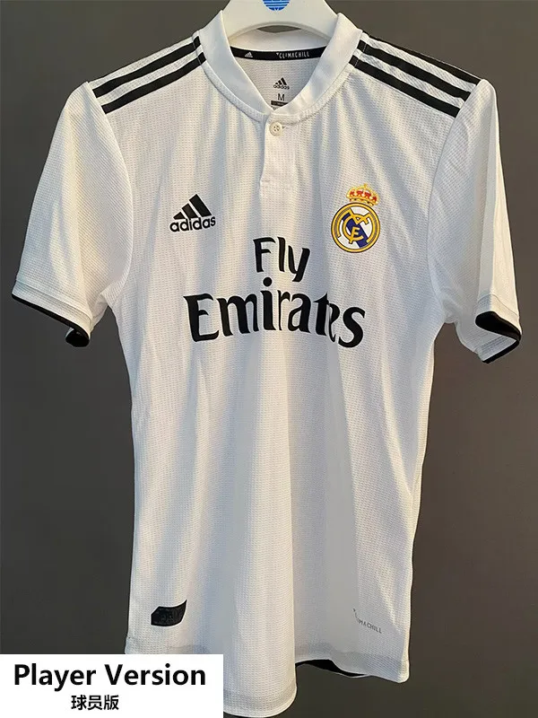 US$ 19.00 - 2018-2019 RMA Home Player Version 球员 Retro Soccer Jersey ...