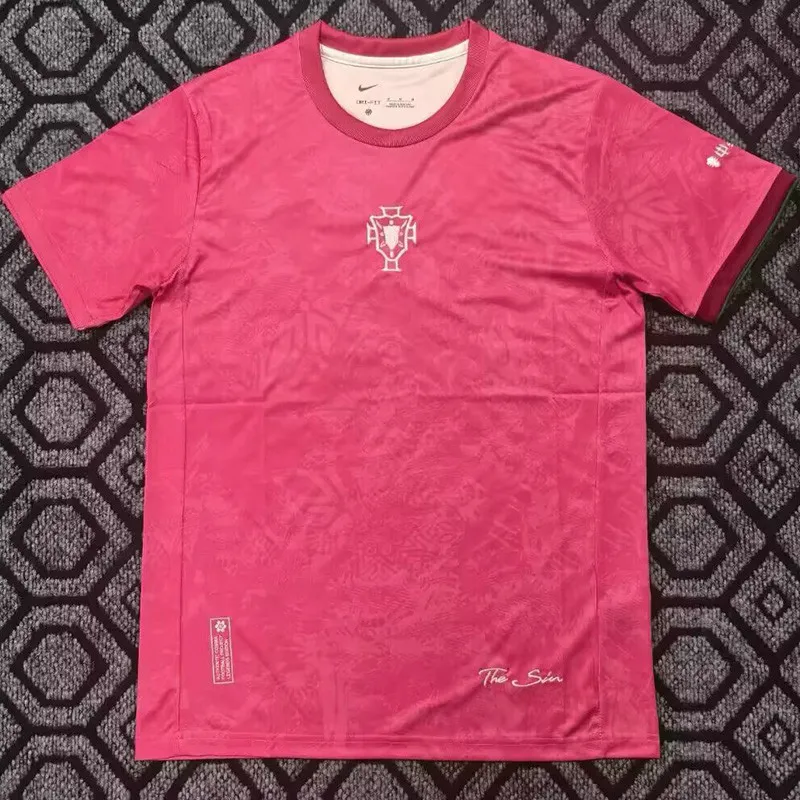 US$ 14.50 - 25-26 Portugal Pink Special Edition Fans Soccer Jersey ...