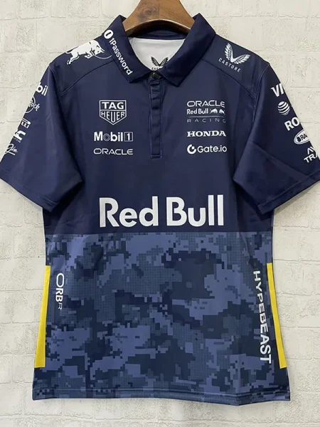 US$ 25.00 - 2025 Red Bull Royal blue Polo Racing Suit - www.motios6.com