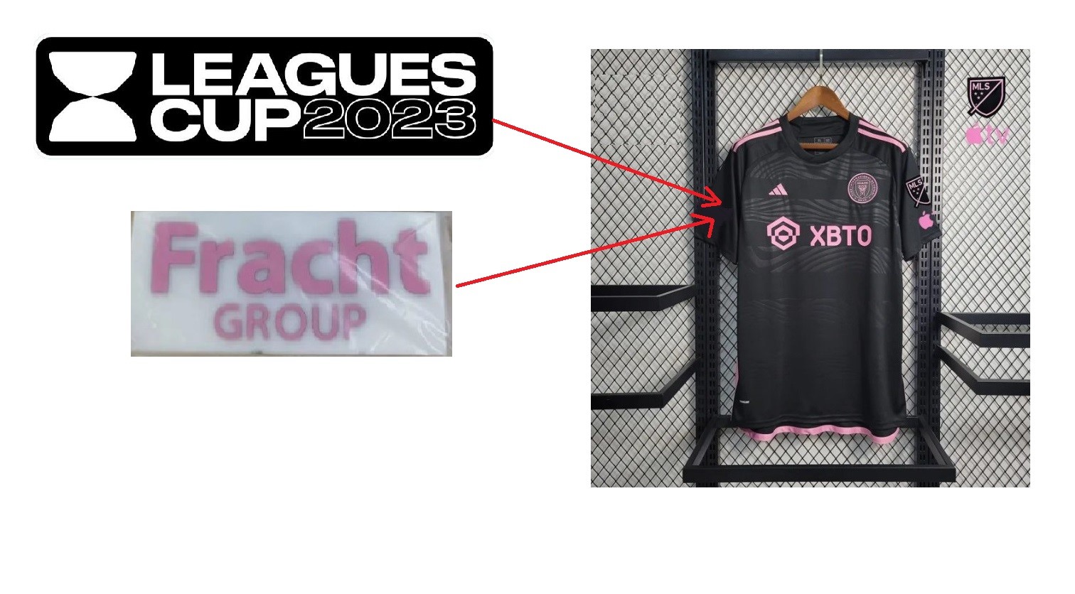 US$ 32.00 - with Leagues Cup 2023+Fracht GROUP+MLS Patch Fan Version ...