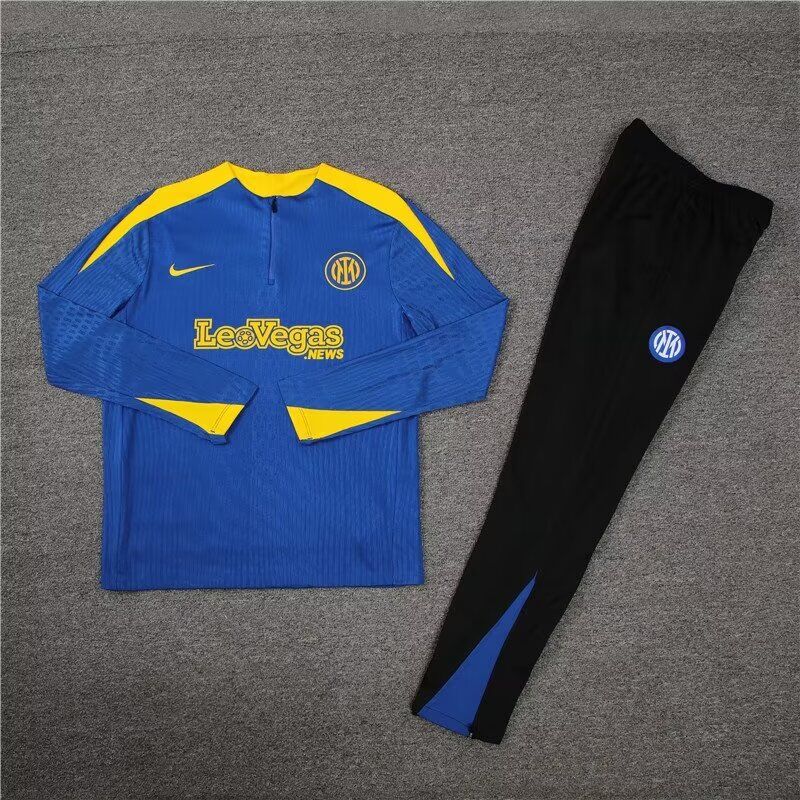 US$ 49.00 - 2024 Inter Milan Blue Soccer Training Sweater and Pants ...