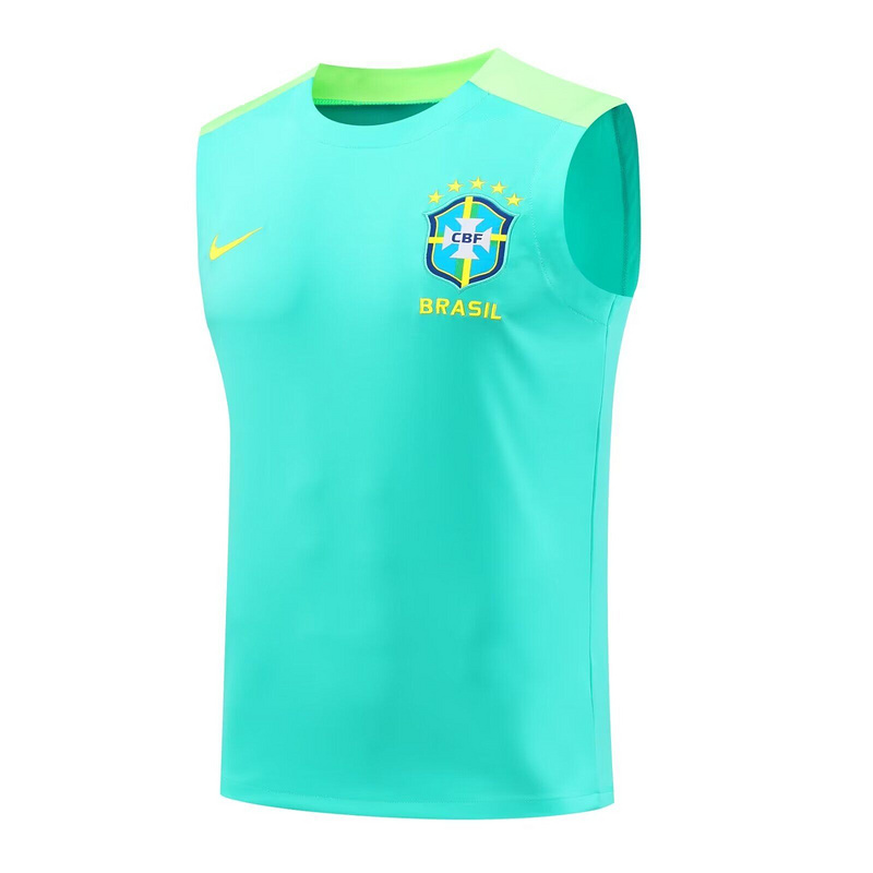 US$ 29.00 - Fan Version 2024 Brazil Green Soccer Vest - www.jersey777.net