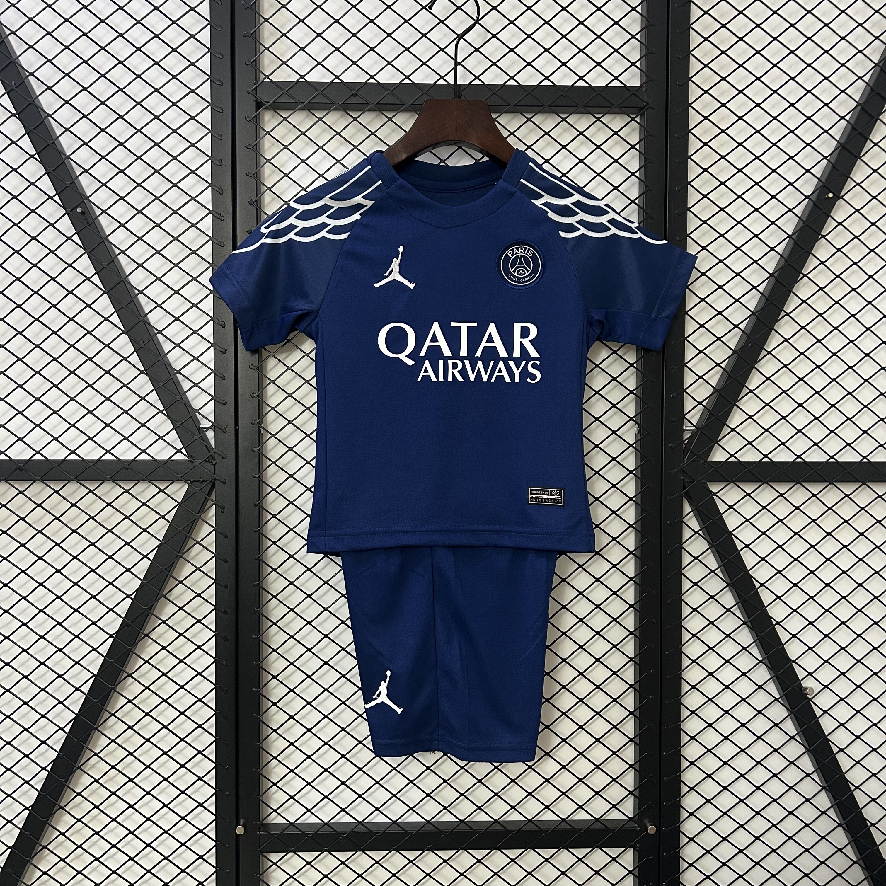 US$ 25.00 - Youth Uniform Kids Kit 2024-2025 PSG 4th Away Blue Soccer ...