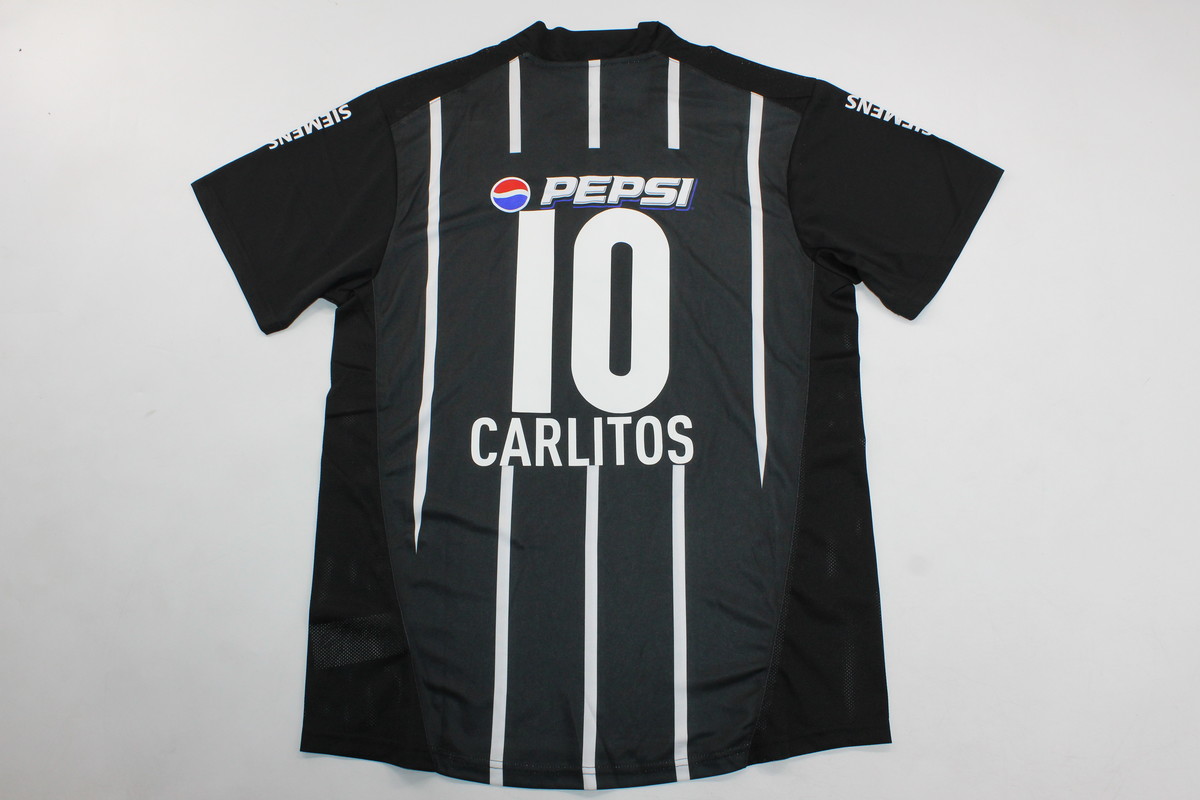 US$ 35.00 - Retro Shirt 2004 Corinthians CARLITOS 10 Away Black Vintage ...