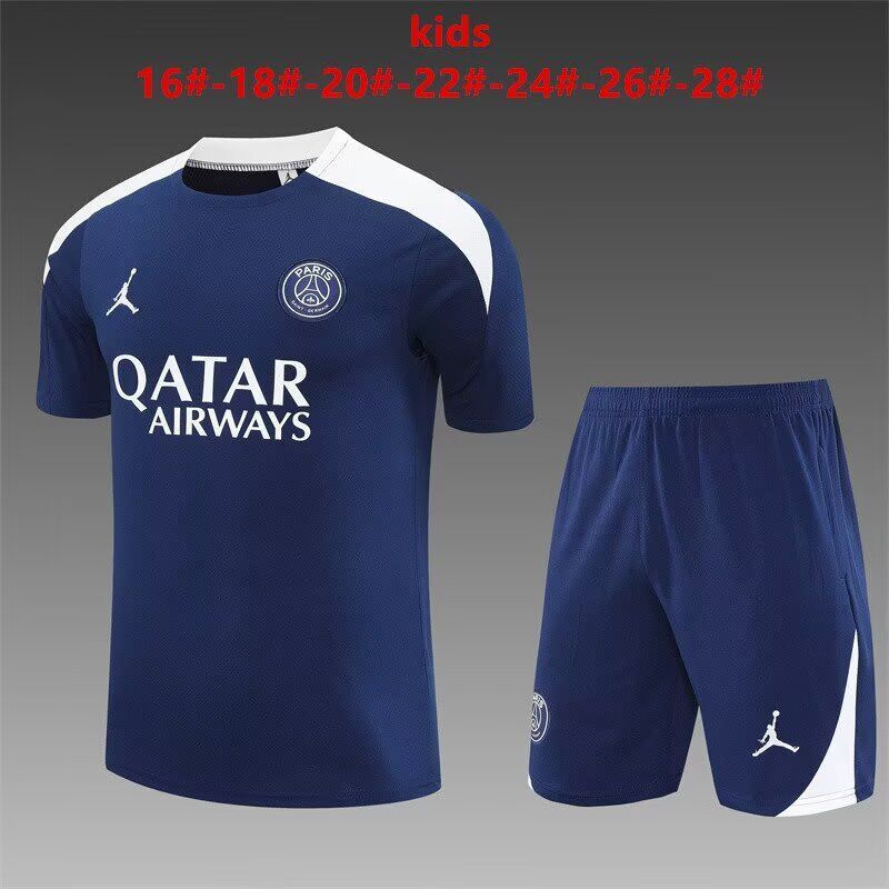 US$ 25.00 - Youth Uniform Kids Kit 2025-2026 PSG Blue/White Soccer ...