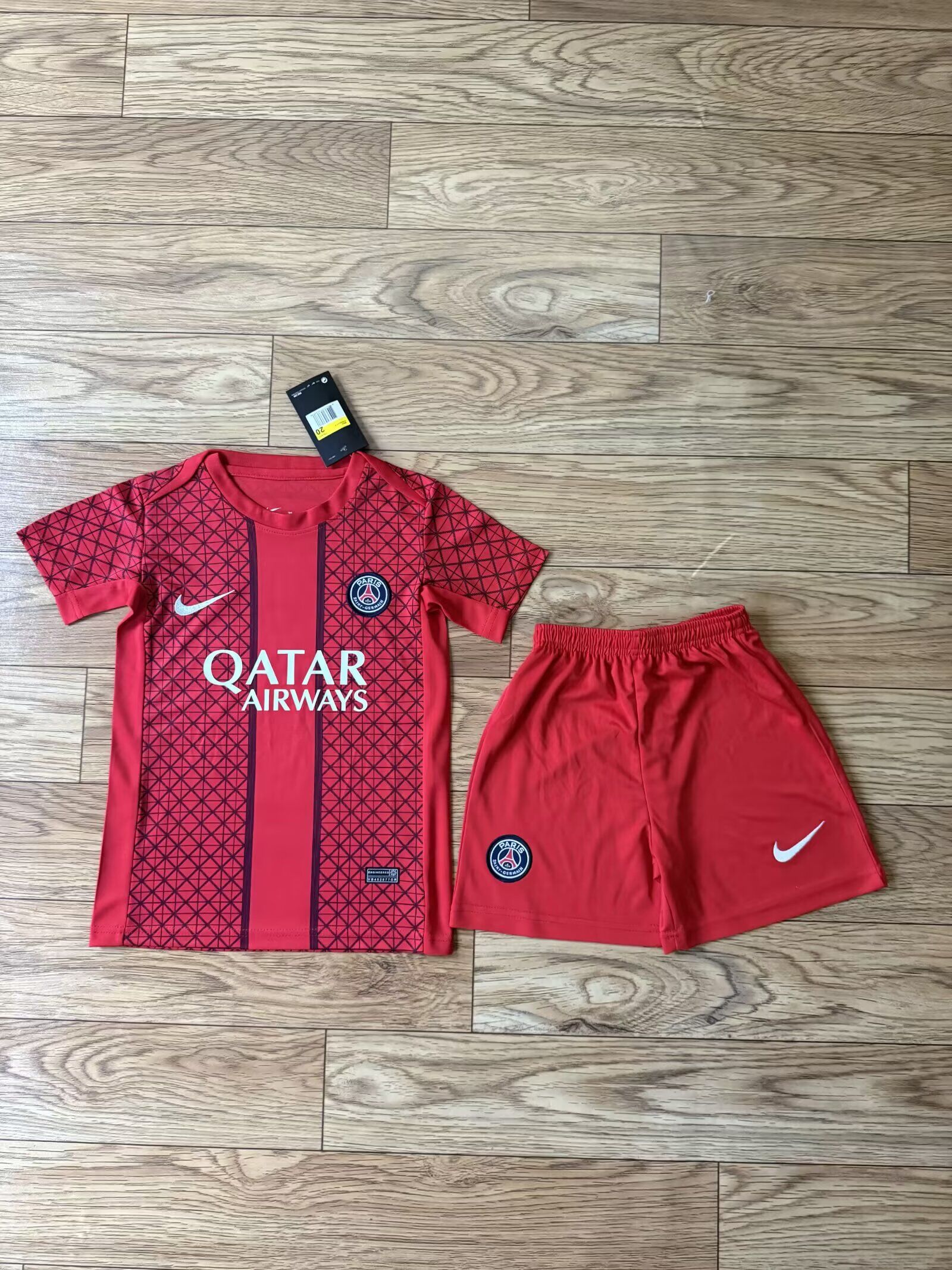 US$ 25.00 - Youth Uniform Kids Kit 2025-2026 PSG Red Soccer Training ...
