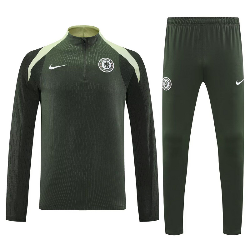 US$ 49.00 - 2025-2026 Chelsea Dark Green Soccer Training Sweater and ...