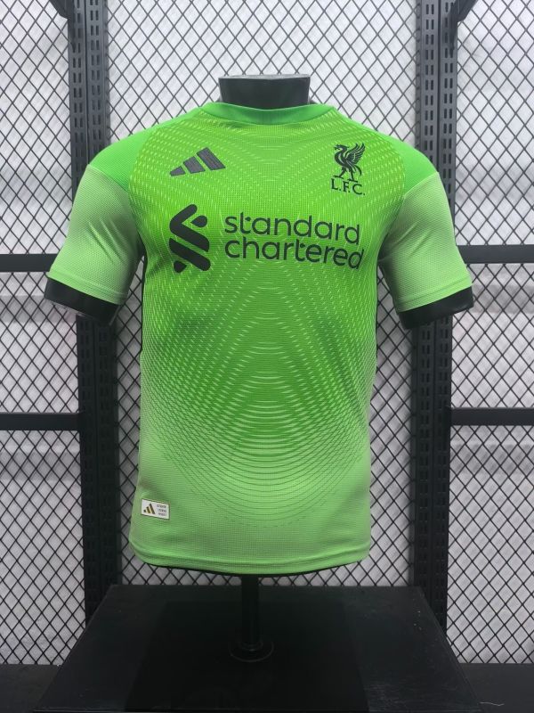 US$ 35.00 - Player Version 2025-2026 Liverpool Green Goalkeeper Soccer ...