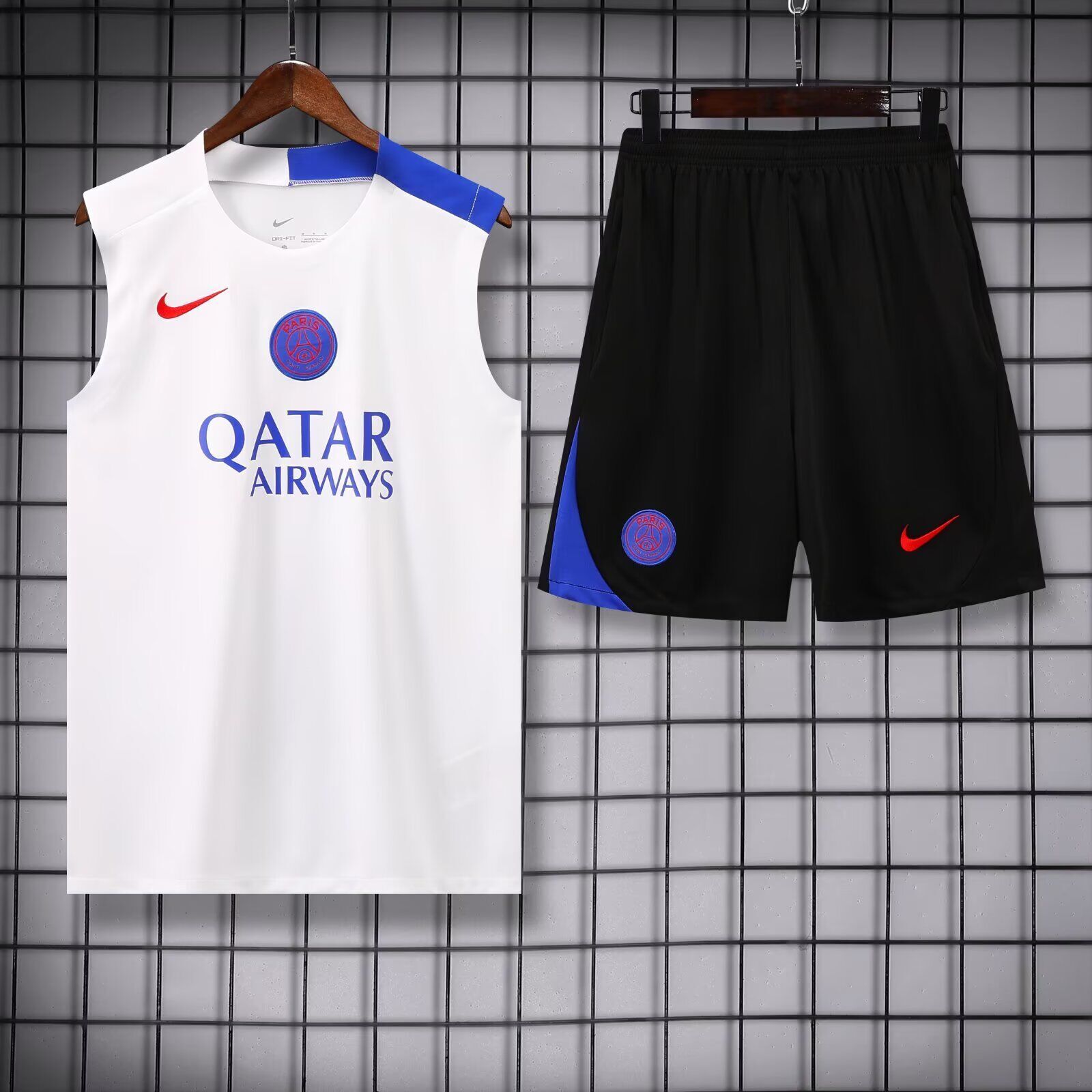 US$ 35.00 - Adult Uniform 2025-2026 PSG White/Blue Soccer Training Vest ...