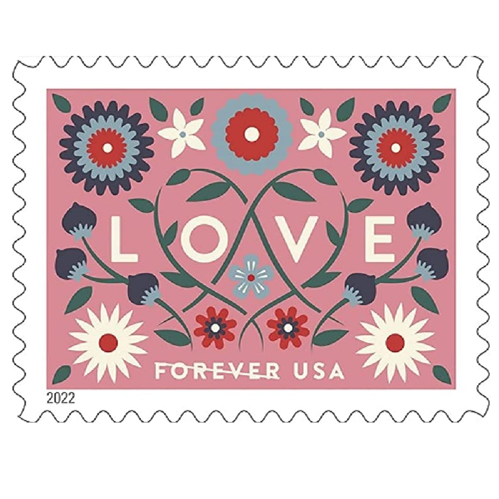 US$ 27.99 - Love 2022 - 5 Sheets / 100 Pcs - www.stpsod.com