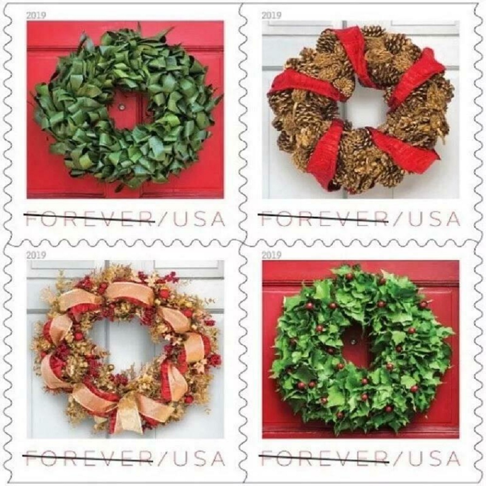 US$ 27.99 - Holiday Wreaths 2019 - 5 Booklets / 100 Pcs - www.stpsod.com
