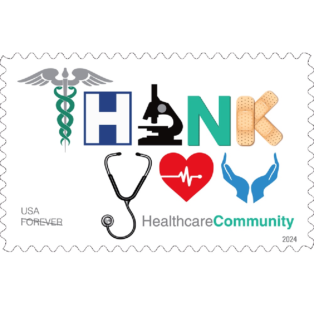 US$ 27.99 - Thank You Healthcare Community 2024 - 5 Sheets / 100 Pcs ...
