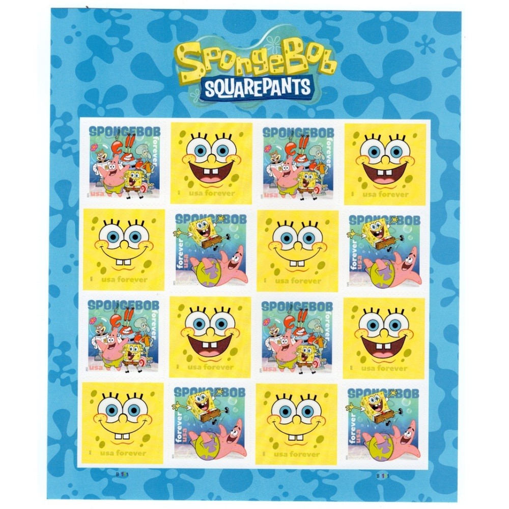 US$ 27.99 - SpongeBob SquarePants 2025 - 5 Sheets / 80 Pcs - www.stpsod.com