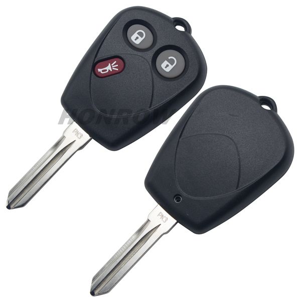 Saab 3 button remote key blank