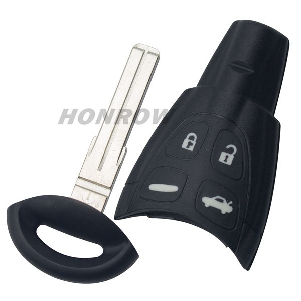 for SAAB 4 button remote key blank with blade