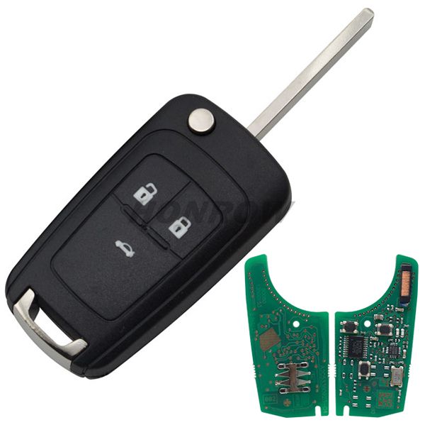 AfterMarket Vauxhall 3 button remote key with 434mhz and 7941E Chip