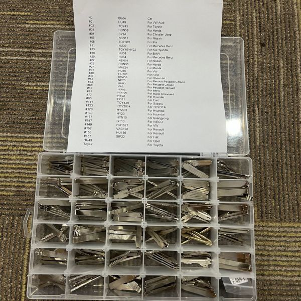 KEYDIY Key Blade 175Pcs/Set 35 Type and 200pcs pins